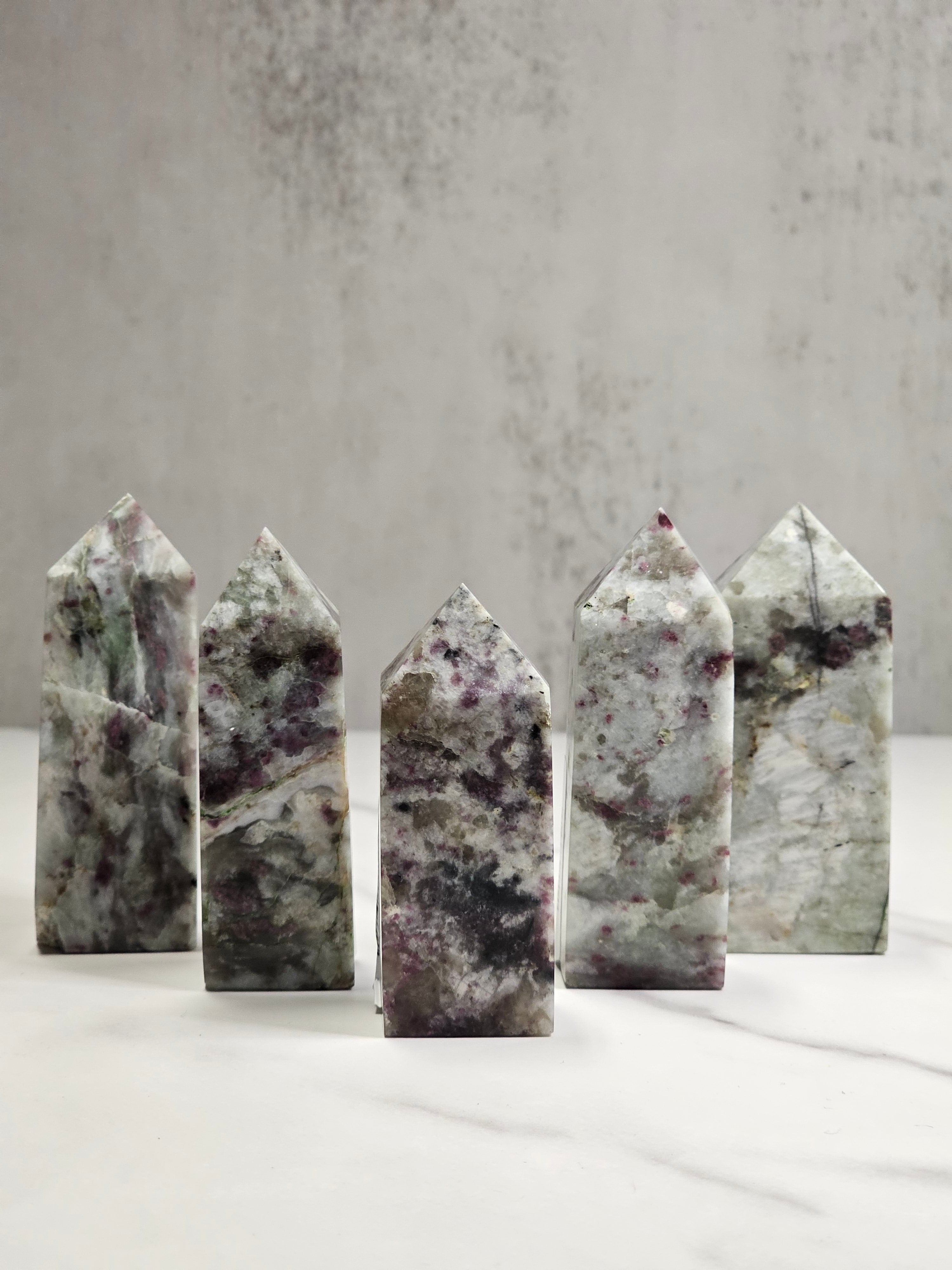 Pink Tourmaline Tower – Quartz Botanicals