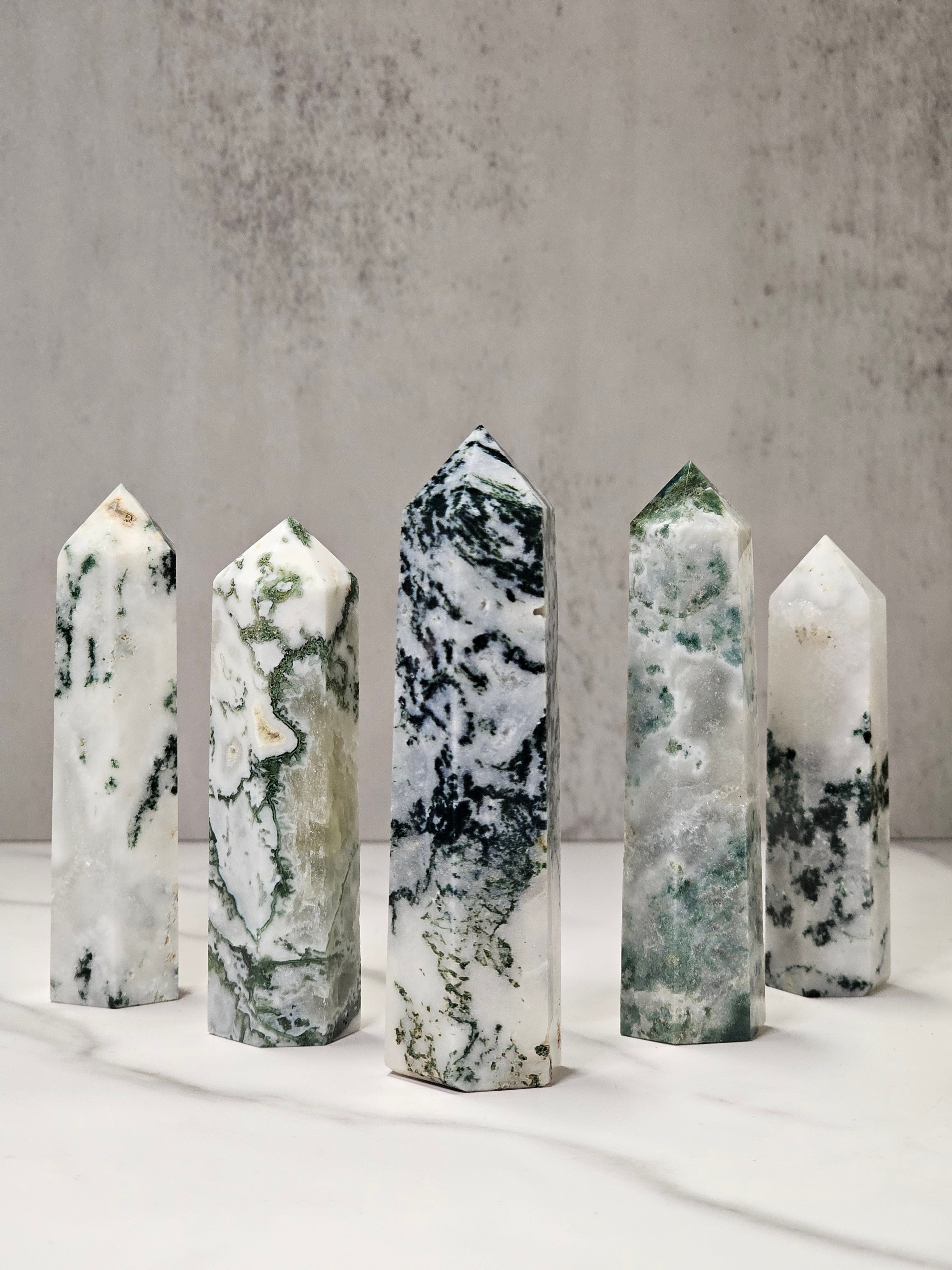 Tree Agate Tower – Quartz Botanicals