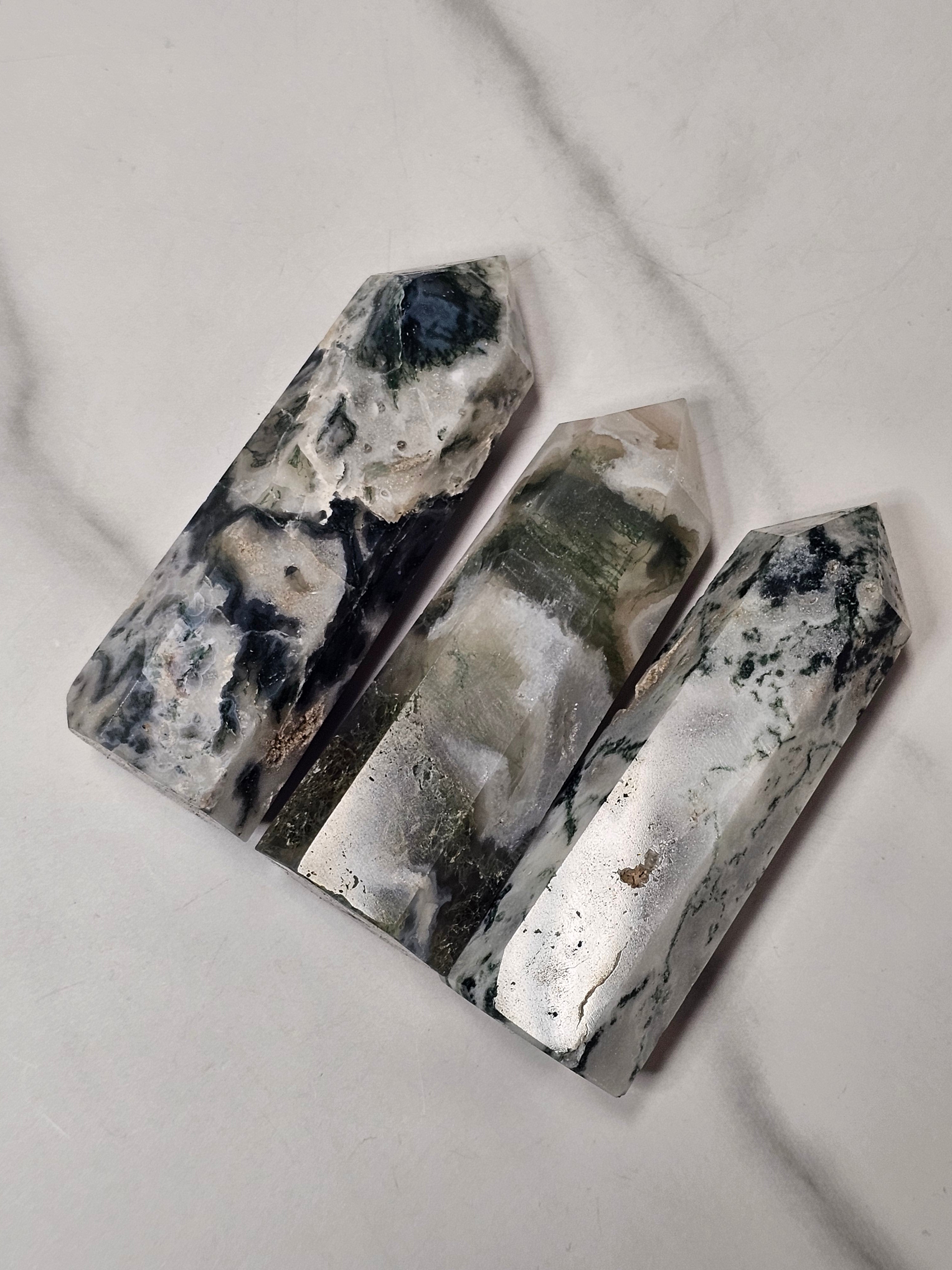 Tree Agate Tower – Quartz Botanicals