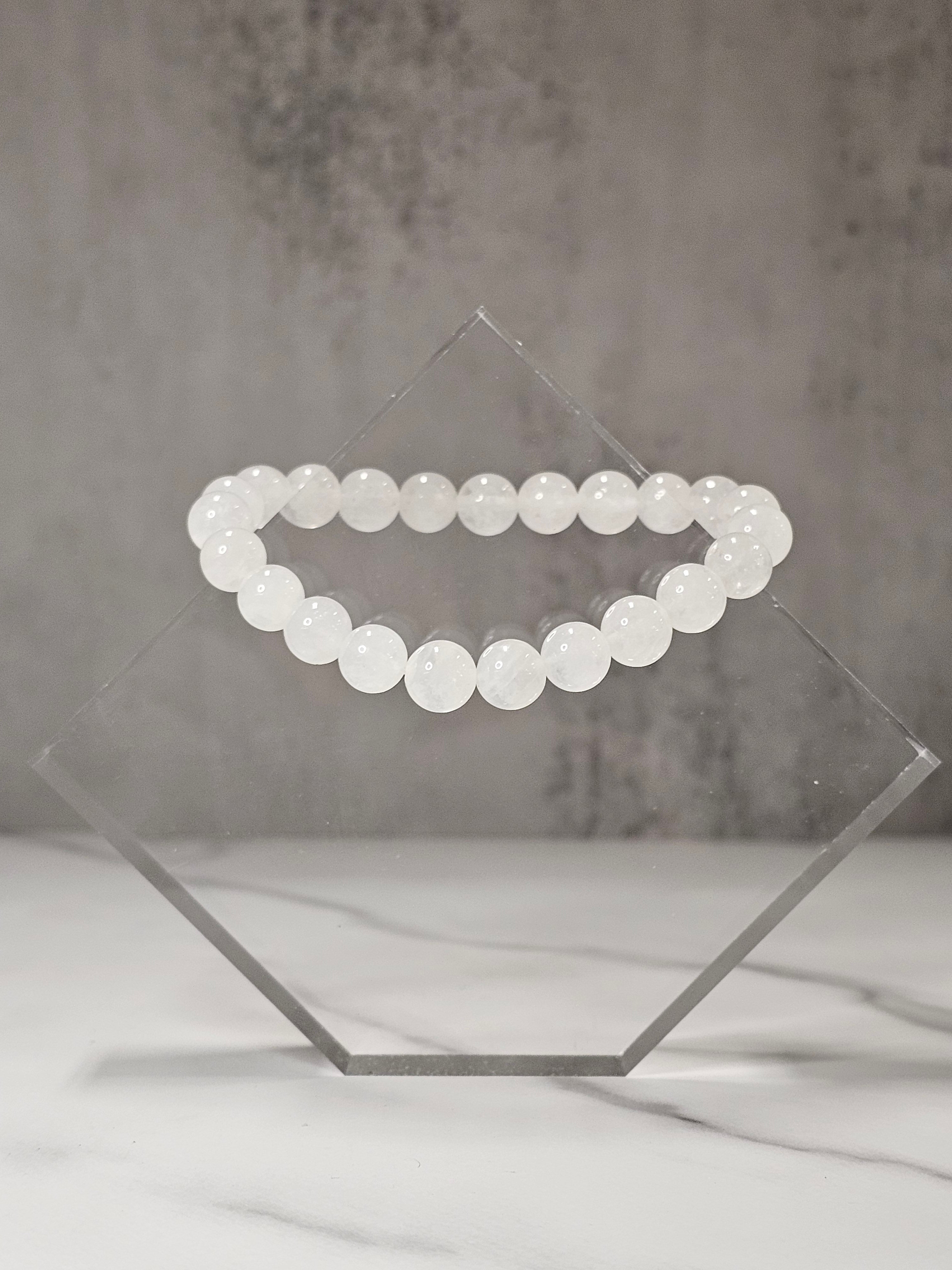 Clear Quartz Stretchy Bracelet – Quartz Botanicals