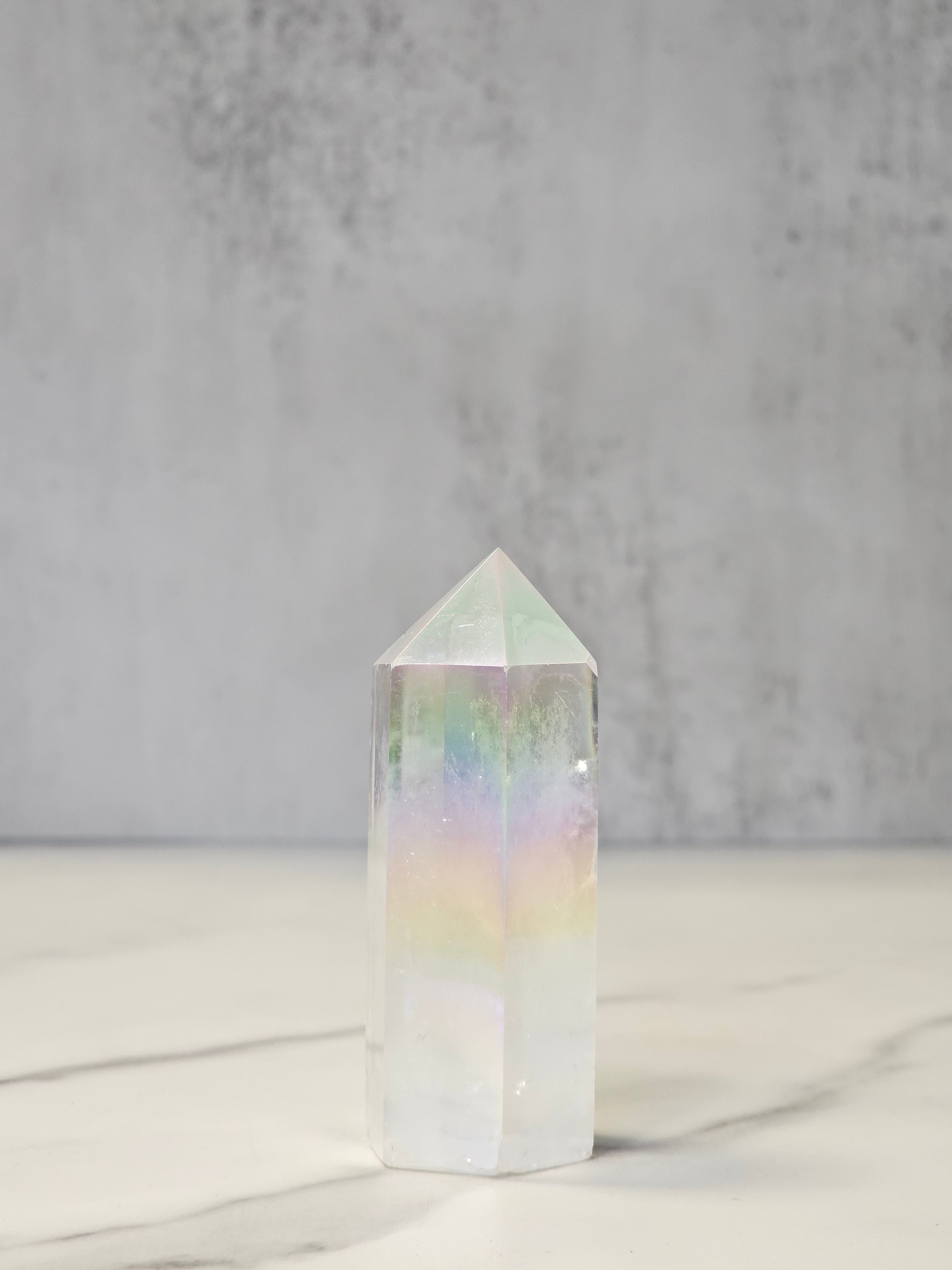 Aura Quartz Tower – Quartz Botanicals