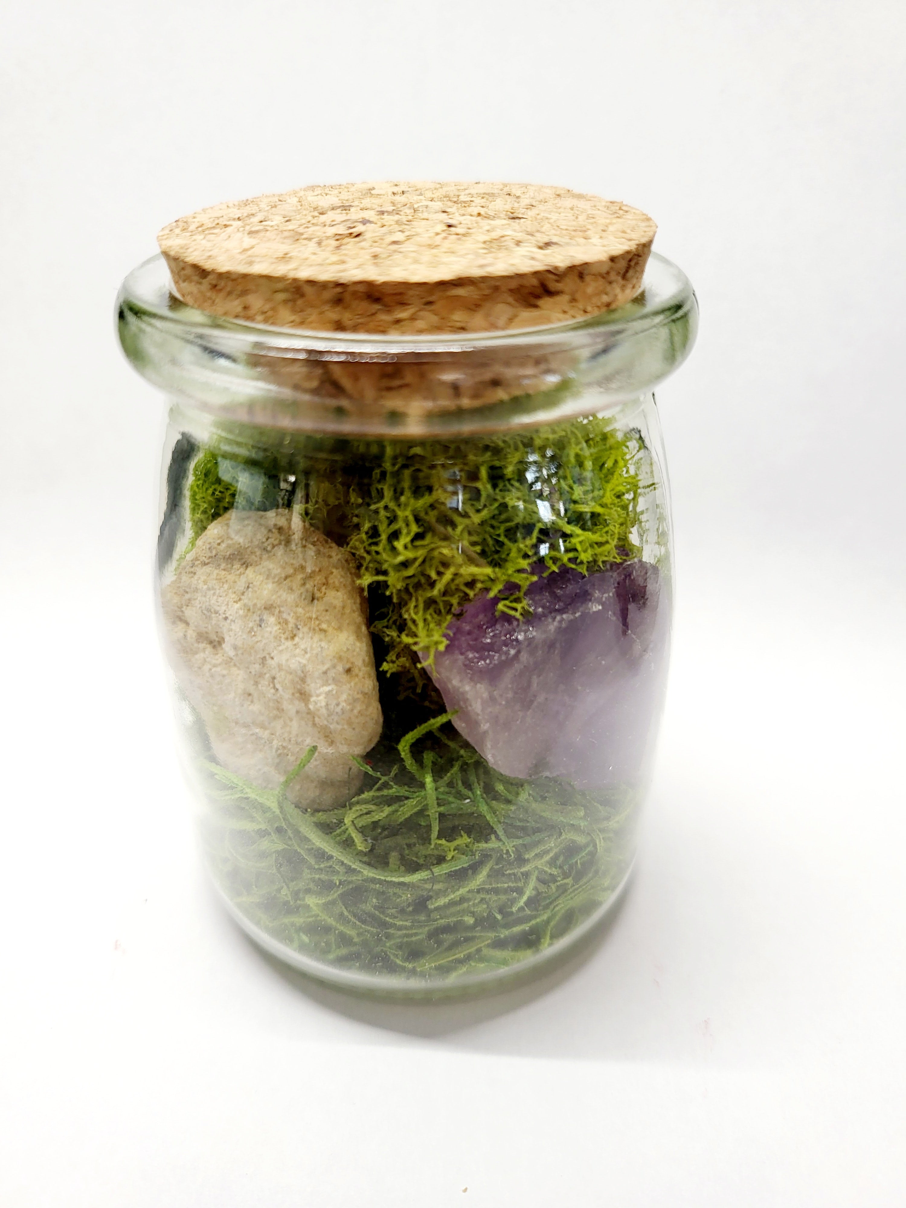 Amethyst Glass Terrarium with Break Your Own Geode – Quartz Botanicals