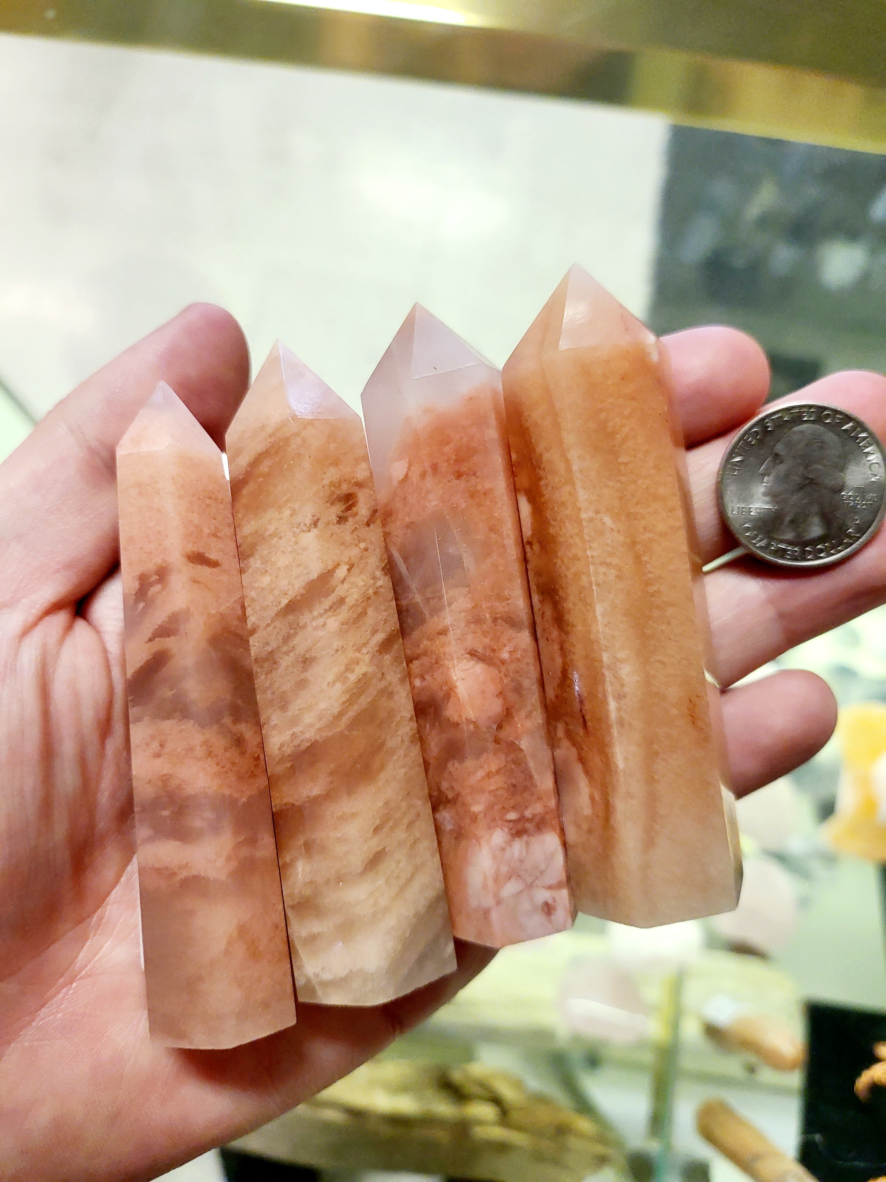 Pink Aventurine Tower – Quartz Botanicals